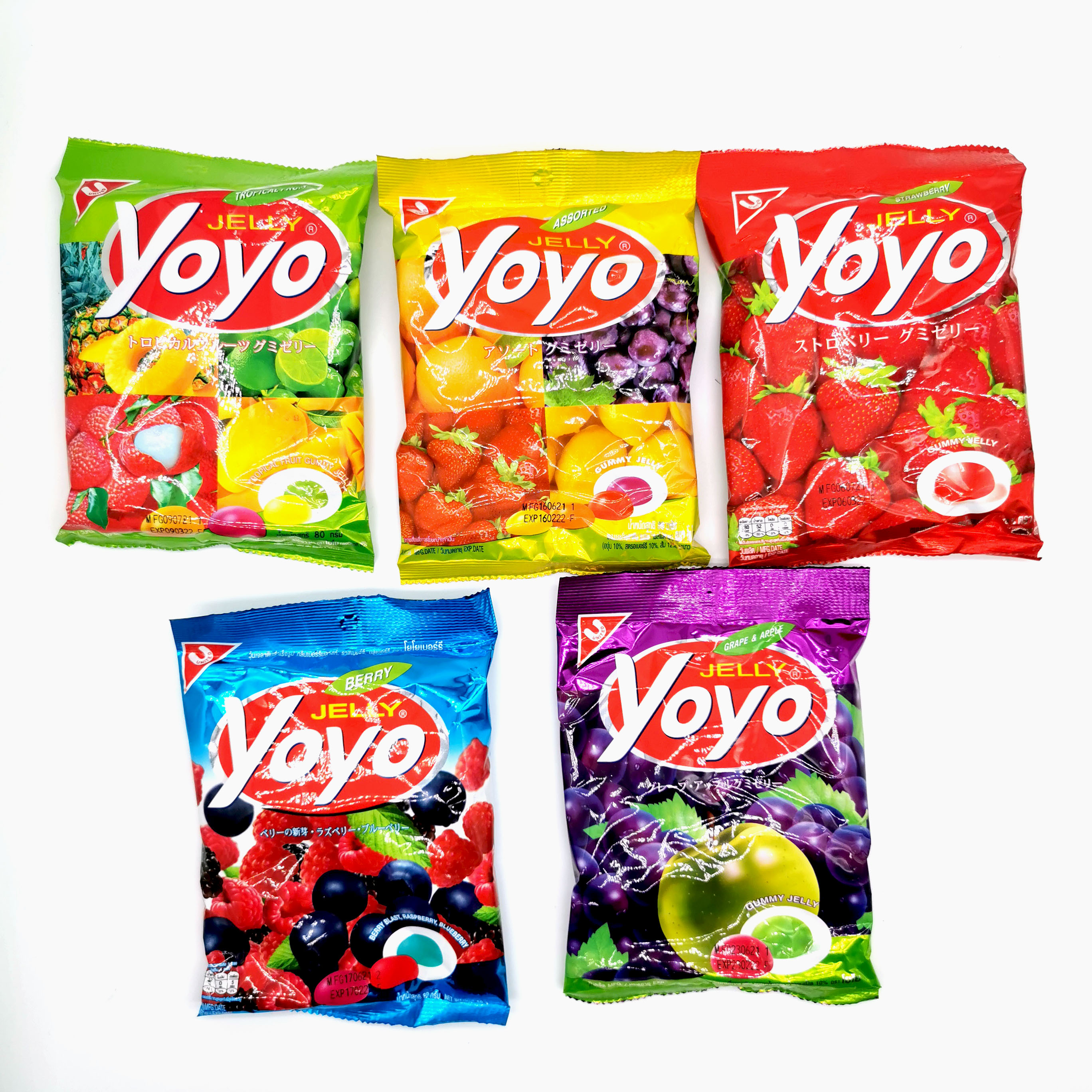 泰国进口YOYO爆破水果汁80g/袋QQ橡皮软糖糖果休闲小零食袋装_虎窝淘