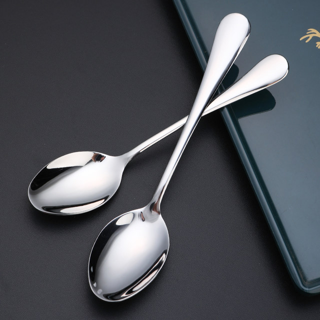 304 Stainless Steel Spoon Commercial Hotels Western Table Ferry Round ...