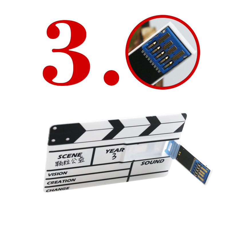 ECOJOY/艺享卡片U盘64G个性定制logo创意优盘婚庆毕业纪念礼品3.0_虎窝淘