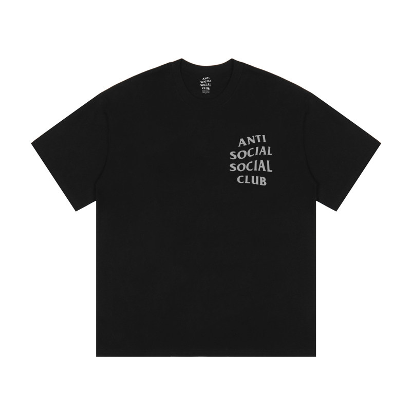 ANTI SOCIAL SOCIAL CLUB ASSC 3M反光夏季BF短袖oversize男女T恤_虎窝淘