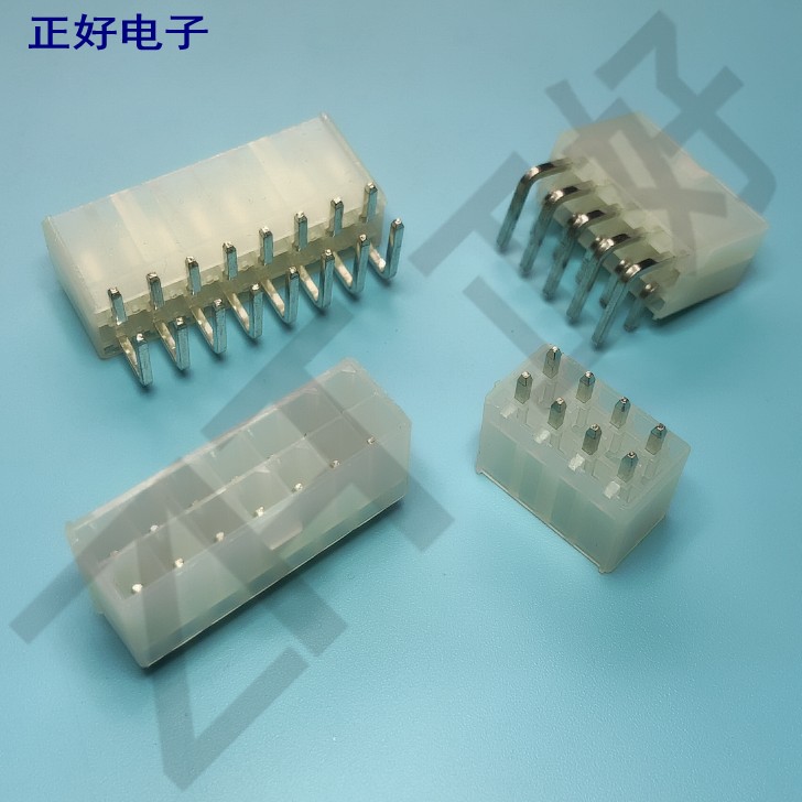 5557针座5569直针座弯针间距4.2mm连接器插座接插件母座铜针焊板_虎窝淘