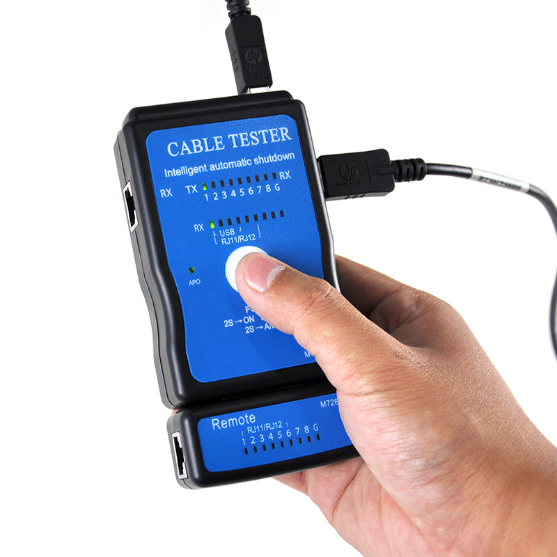 腾飞网线测试仪网络测试器电话线测线器多功能测线仪_虎窝淘