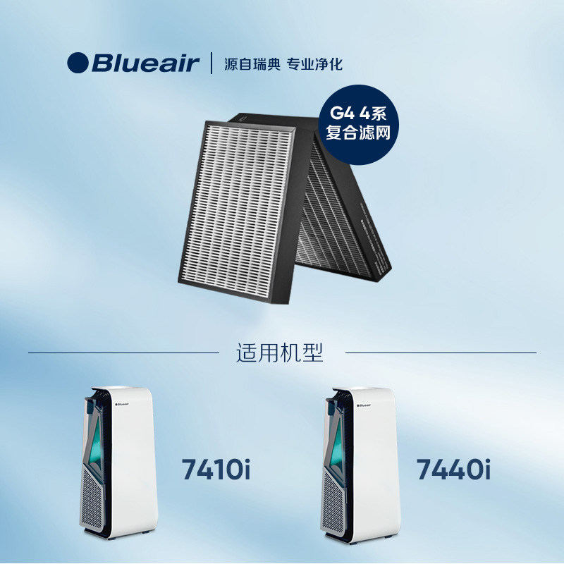 Blueair智能菌盾7400系列滤网 7410i/7440i/7470i适用复合过滤芯_虎窝淘