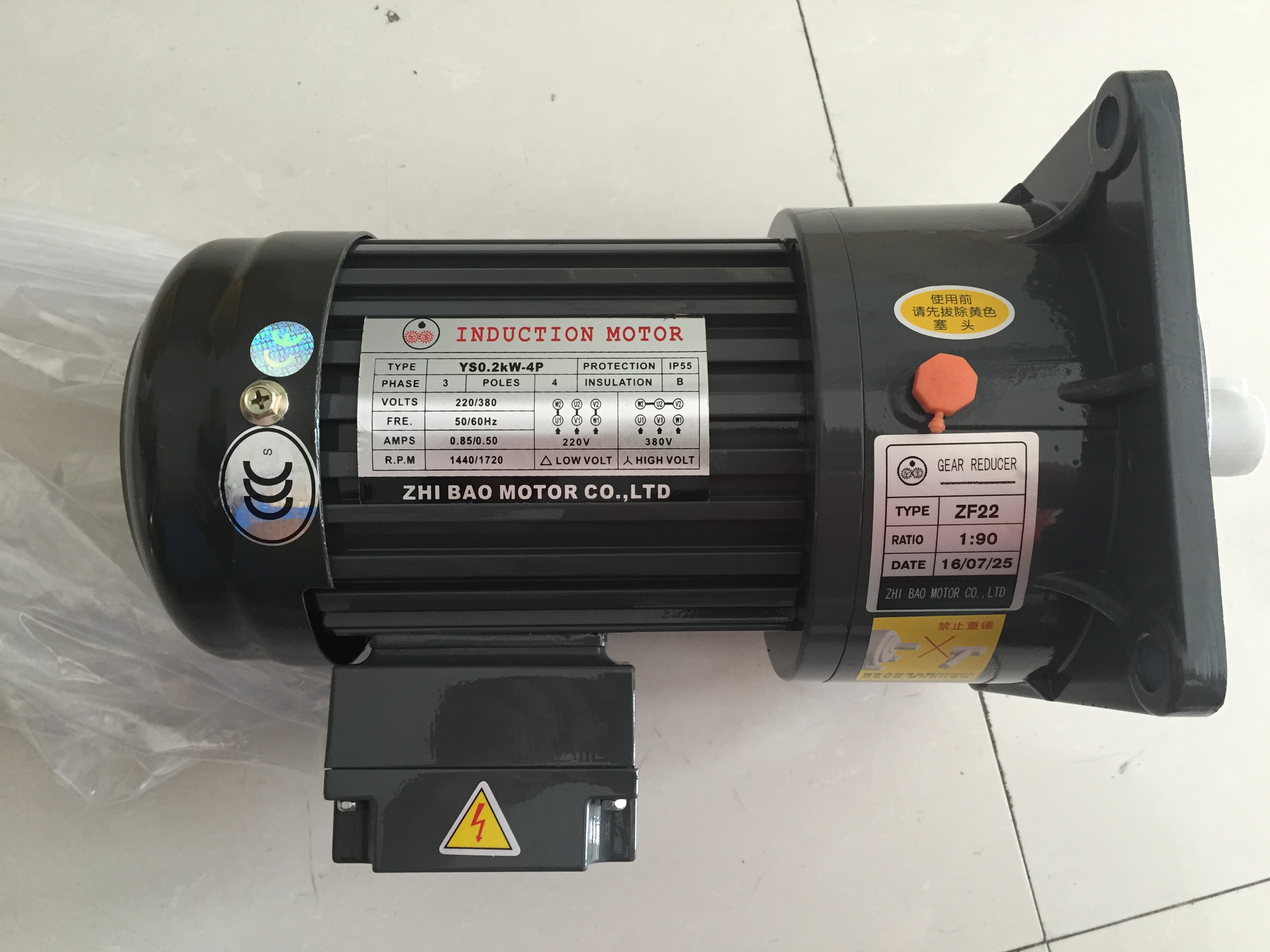 ZF28 1:10 YS1.1KW-4P ZHI BAO马达电机 ZL22 5:1 YS0.4KW-4P_虎窝淘