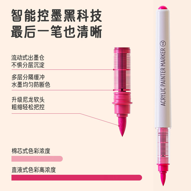 Languo -liquid liquid propylene marker pen 126 color set soft head full ...