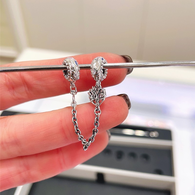 Pandora潘多拉官网银心心形家族安全799293C00生日礼物其他DIY饰品配件