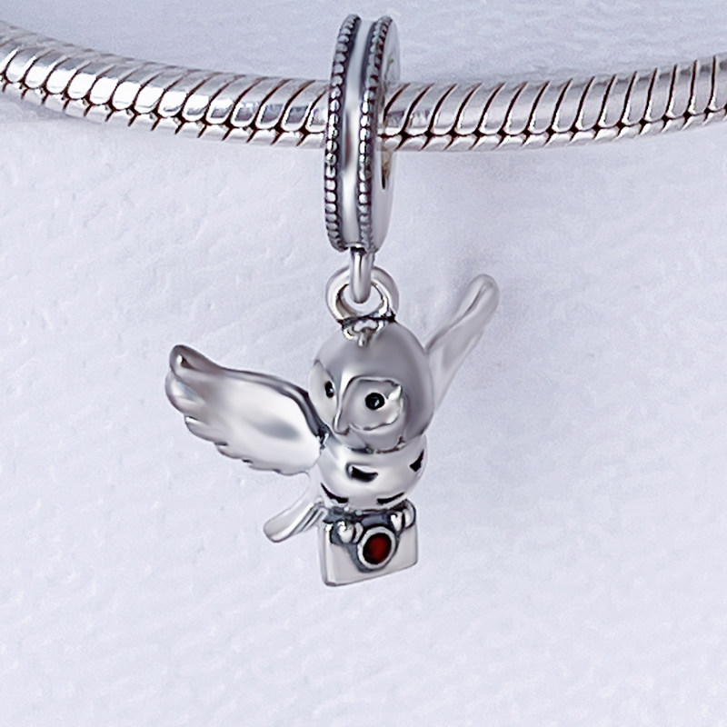 Pandora潘多拉官网799123C01哈利波特联名猫头鹰海德薇吊坠项坠