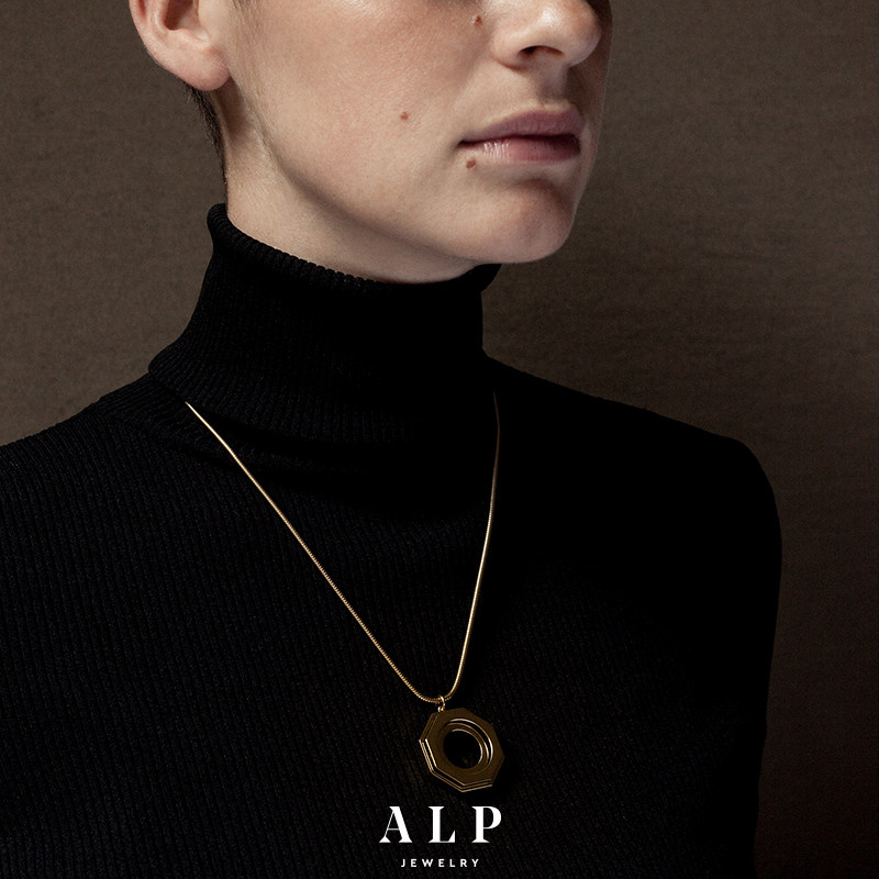 ALP JEWELRY ME自我系列直率吊坠长款项链毛衣链个性高级感小众_虎窝淘