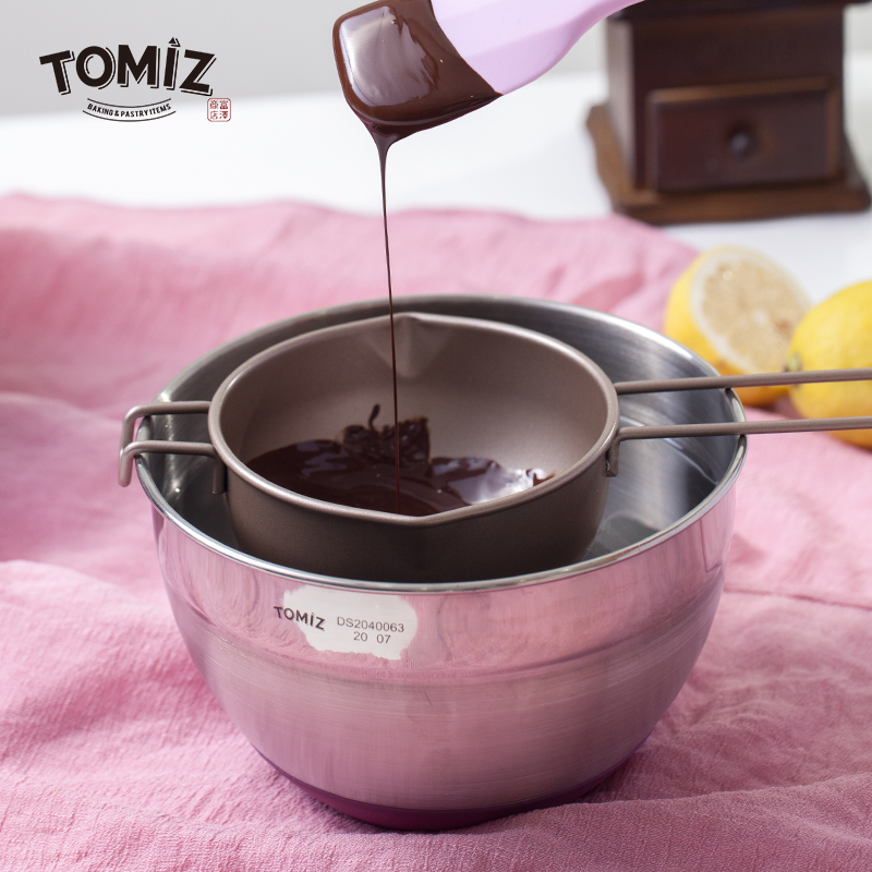 TOMIZ富泽商店烘焙器具巧克力不粘融化锅黄油隔水加热融锅家用_虎窝淘