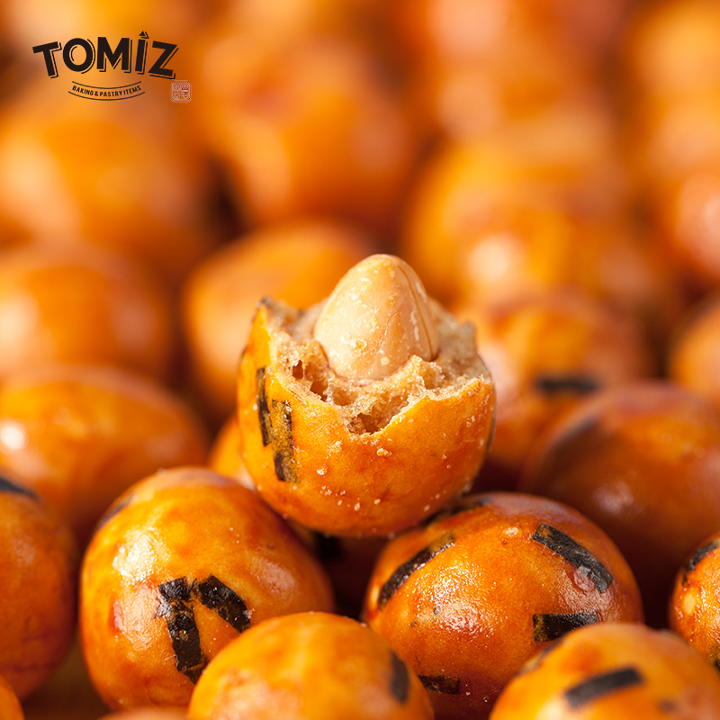 TOMIZ富泽商店酱油味花生豆原产办公室休闲零食小吃炒货_虎窝淘