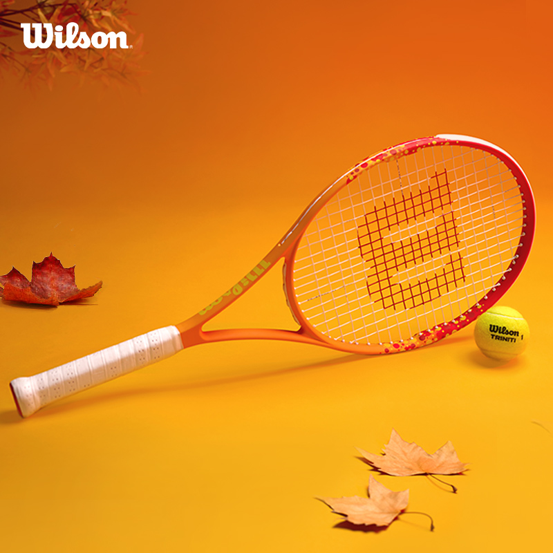 Wilson威尔胜官方全碳素一体四季拍进阶训练网球拍成人男女单人拍_虎窝淘