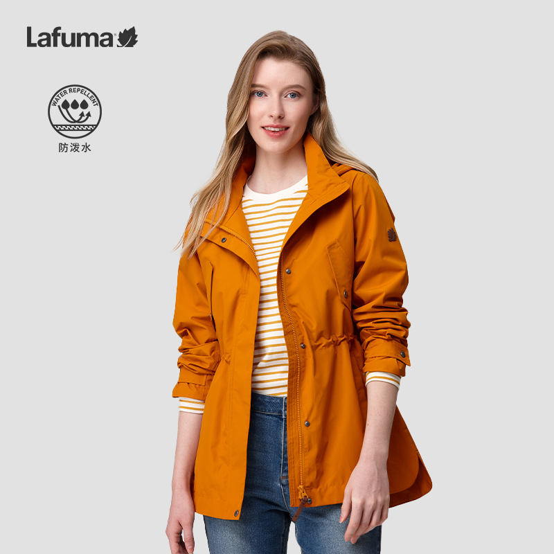 LAFUMA乐飞叶户外LXT中长防风拒水女款休闲风衣夹克登山露营外套_虎窝淘