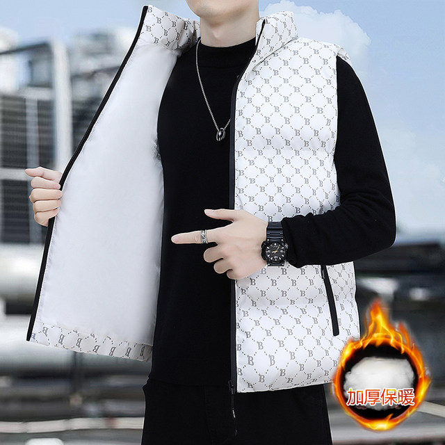 New B-character explosion cotton jacket vest men's noodle noodle ...