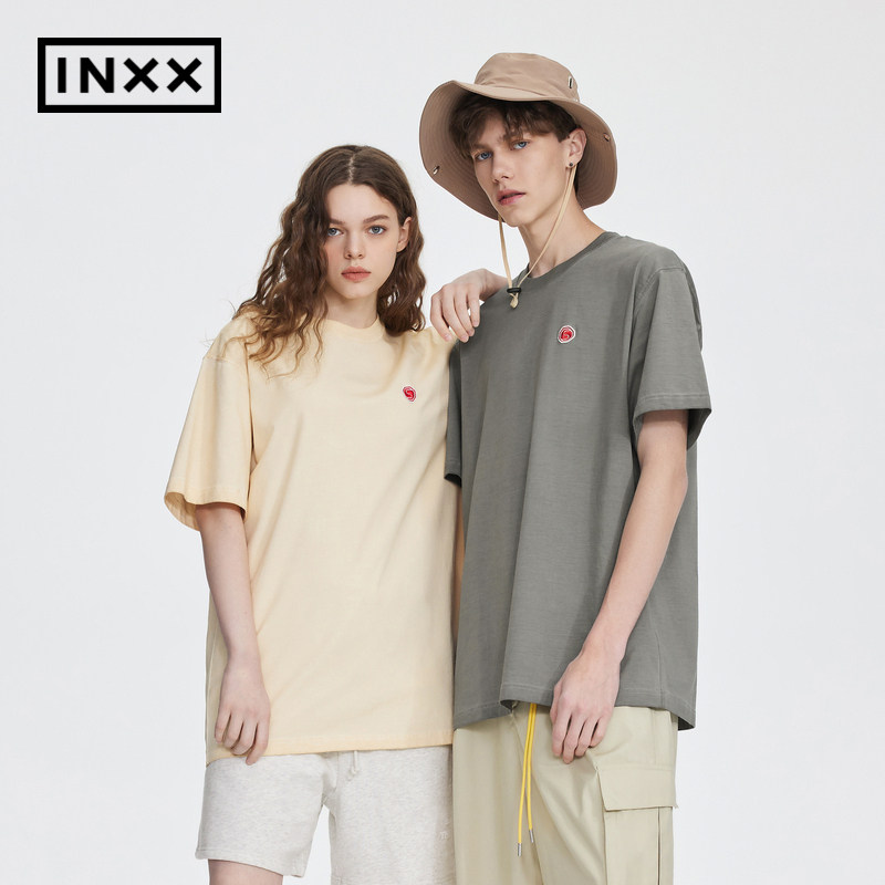 【INXX】 Standby美式休闲短袖重磅T恤男情侣装_虎窝淘
