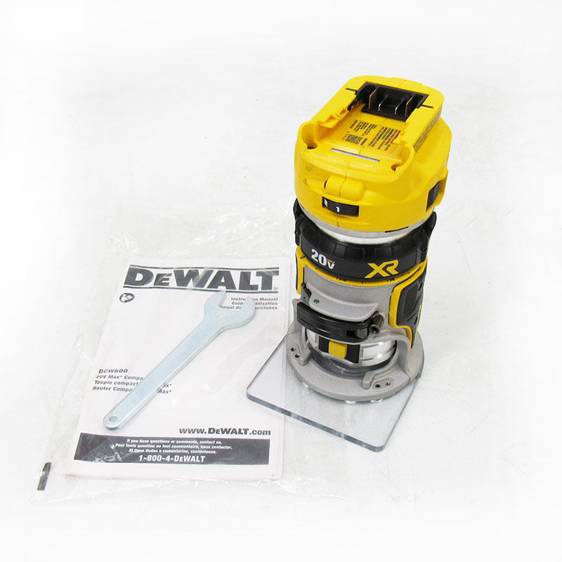 DEWALT/得伟18V无刷修边机DCW600开槽机木工DIY雕刻机倒装调速_虎窝淘