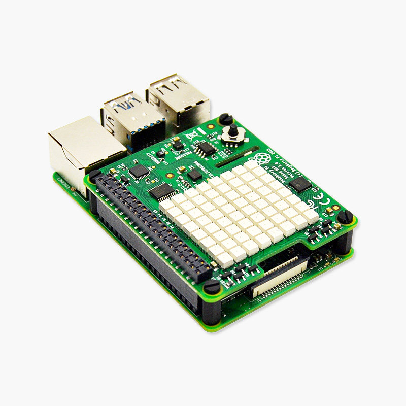 官方树莓派 Sense HAT带有方向压力湿度和温度传感器模块 Pi 4/3_虎窝淘