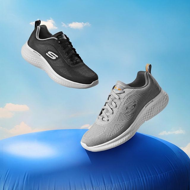 Skechers 2025 new autumn men's shoes comfortable thick-soled sports ...