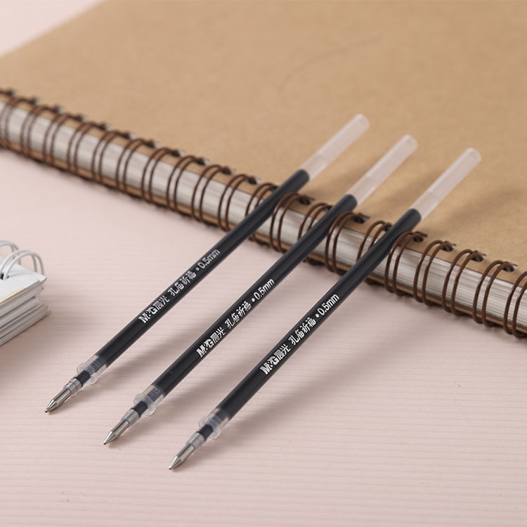 晨光7012笔芯k3705学生考试用笔0.5mm子弹头碳素黑中性笔_虎窝淘