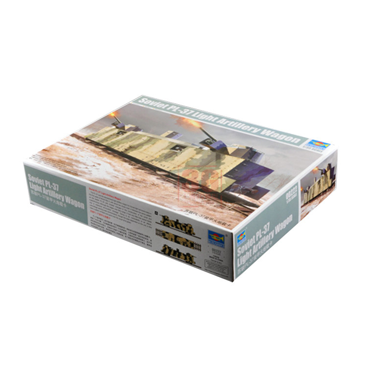 3G模型小号手军事拼装 00222 1/35苏联PL-37装甲火炮载卡_虎窝淘