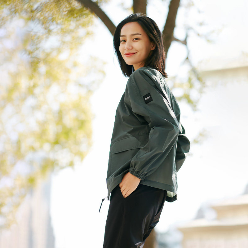AIGLE艾高2023年春夏新品女防泼水UPF40+防紫外线防晒衣轻量夹克_虎窝淘