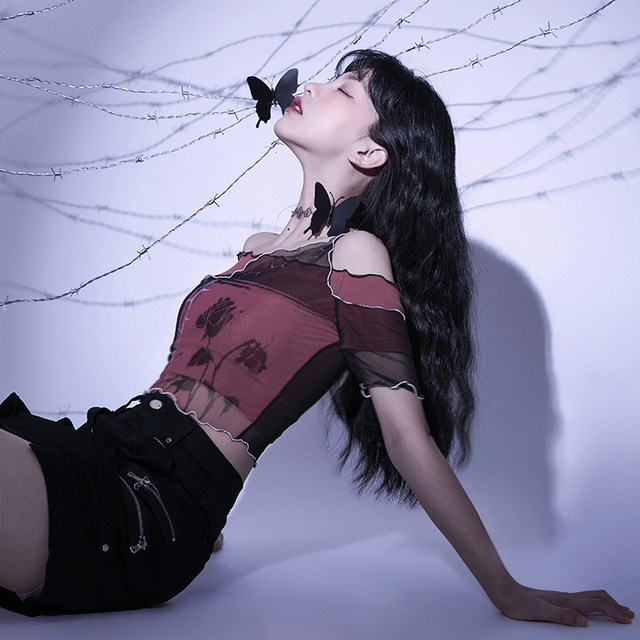 SagiDolls girl fighting spirit #极夜 withering #Dark brick red rose ...