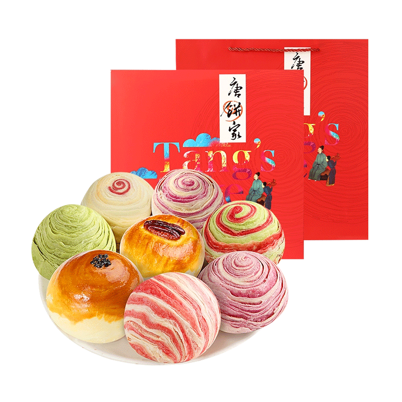唐饼家手工蛋黄酥1280g送人礼盒上海传统特产糕点网红休闲零食_虎窝淘