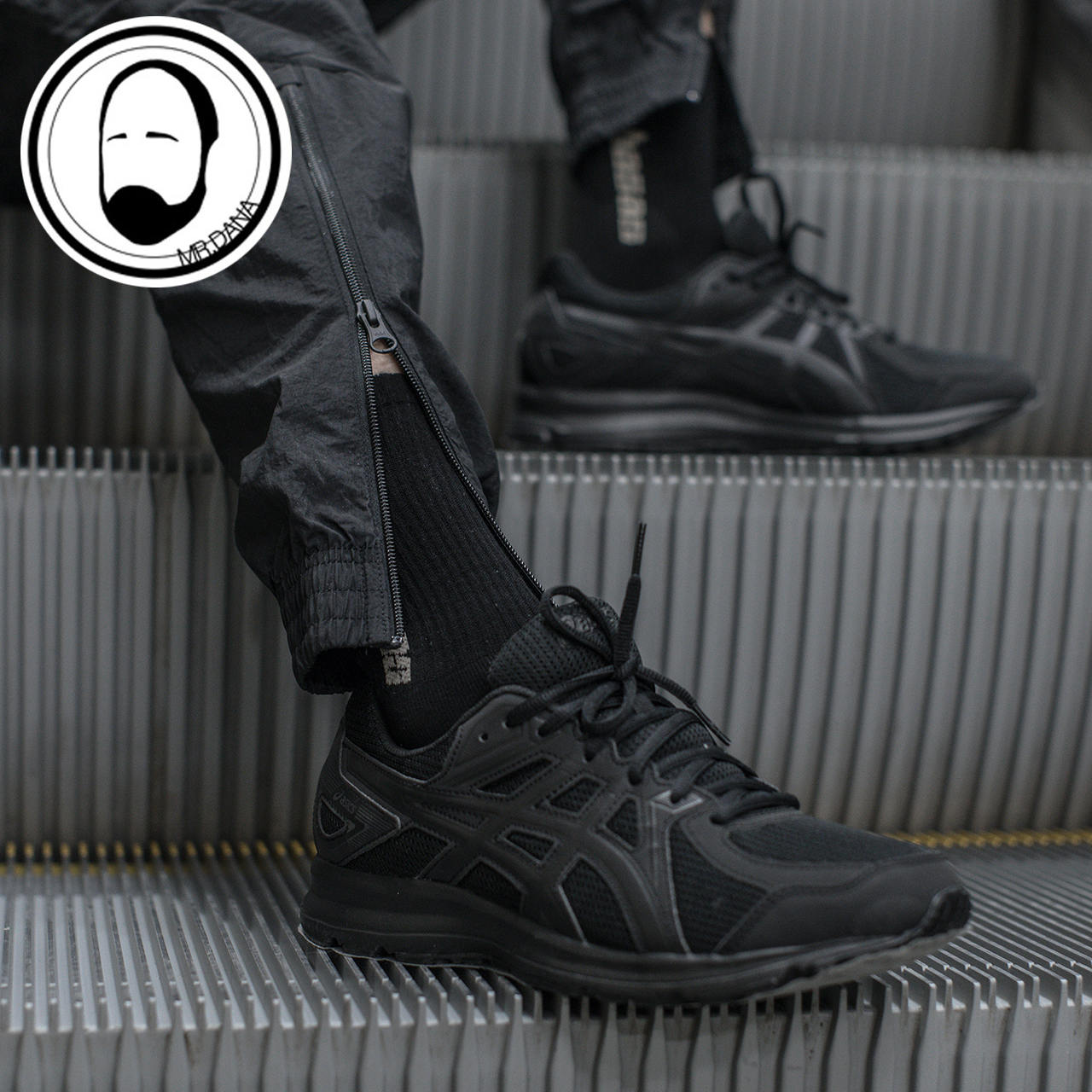 ASICS亚瑟士黑武士JOG 100 2休闲运动鞋JOG100T跑步鞋TJG138-9090_虎窝淘