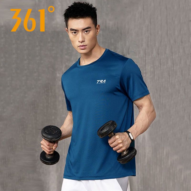 361短袖t恤男2024夏季男士运动健身速干衣361度宽松透气跑步T恤衫_虎窝淘