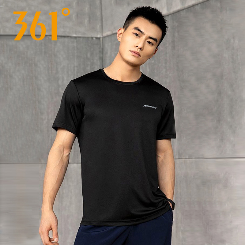 361运动速干衣t恤男短袖2024夏季新款361度男士体恤宽松冰丝上衣_虎窝淘