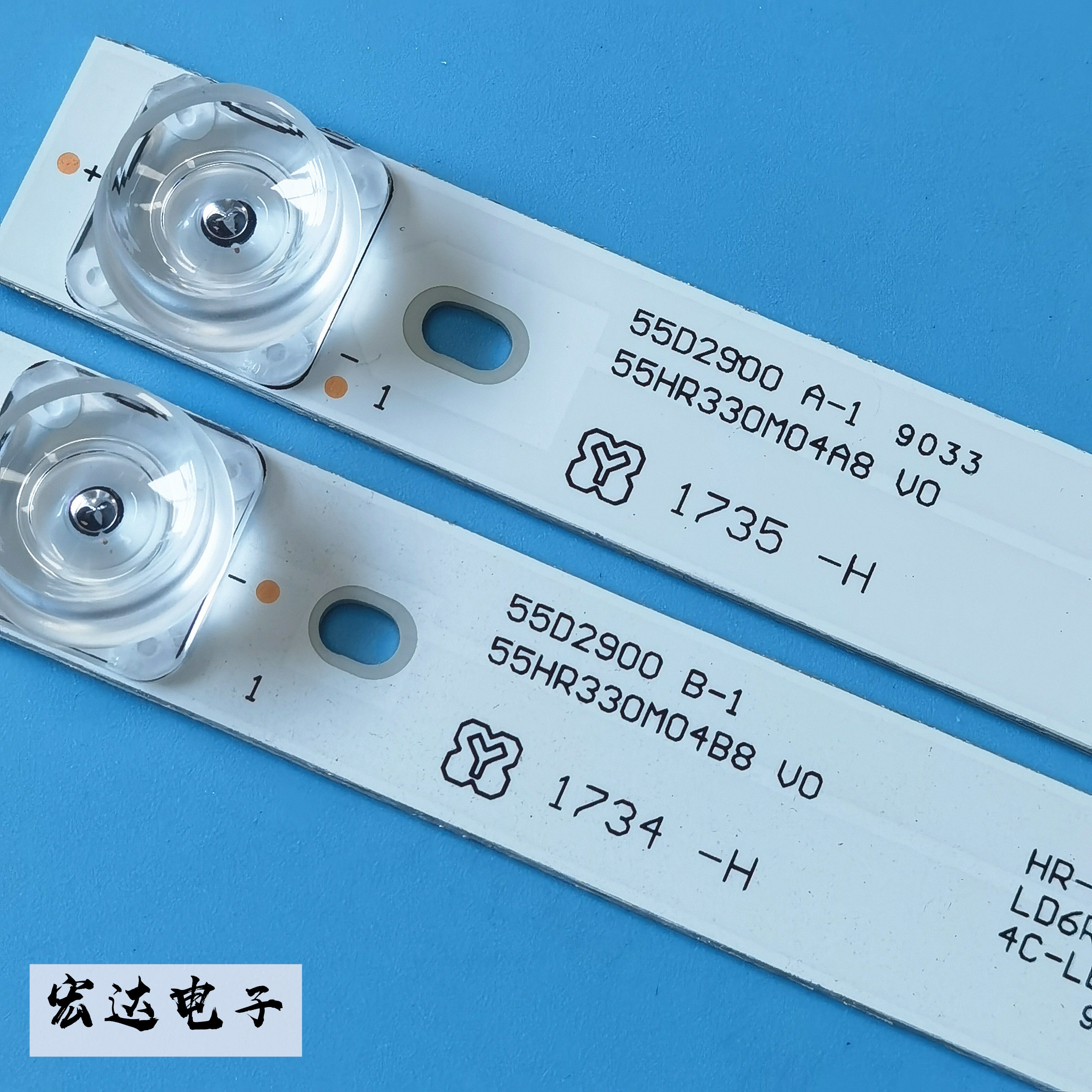 美乐55M1A 55K2U灯条YHB-4C-LB5505-YH06J 55HR330M04B6 55D2900_虎窝淘