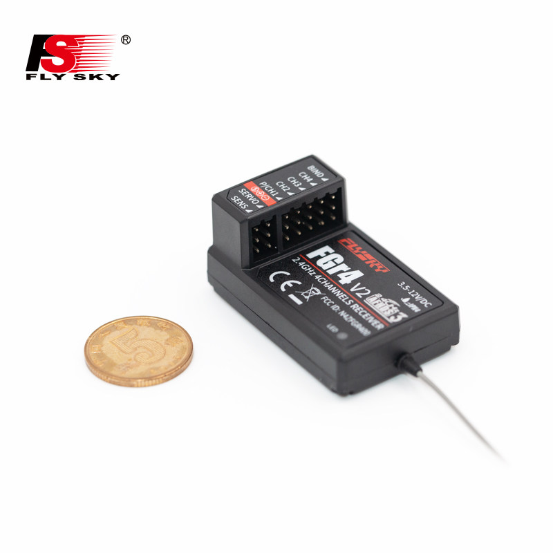 【FGR4】富斯FLYSKY单天线双向接收机可PWM/IBUS输出NB4标配_虎窝淘