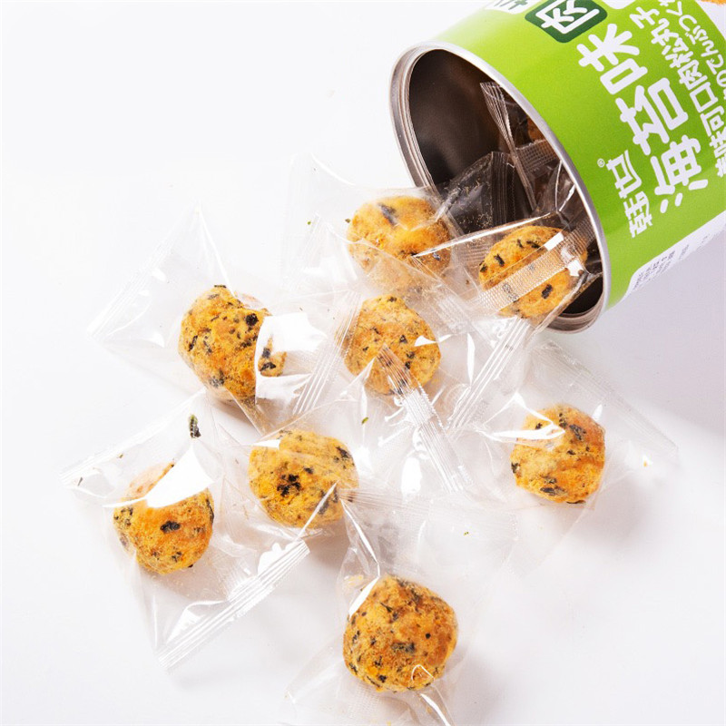 韩世嗨爆肉松丸子90g*5罐即食海苔肉松糕点孕妇儿童休闲小吃零食_虎窝淘