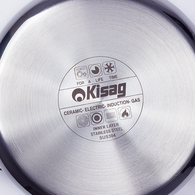 Kisag 16cm小火锅锅一人一锅燃气电磁炉通用小锅三层锅不糊底_虎窝淘