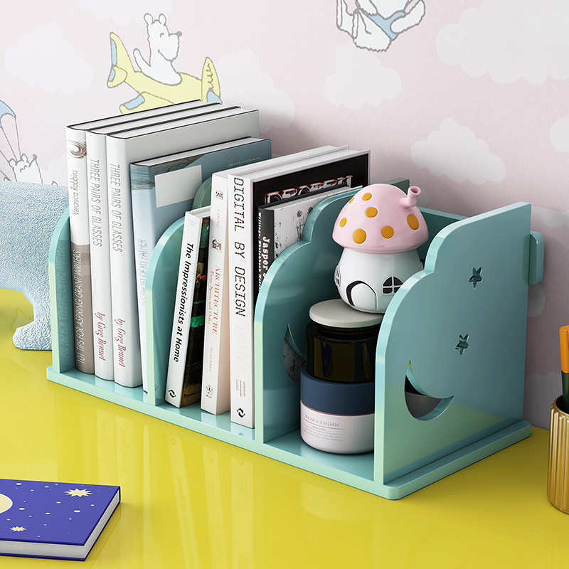 简易书架桌上小书架置物架创意学生迷你伸缩小型办公桌面收纳架子_虎窝淘