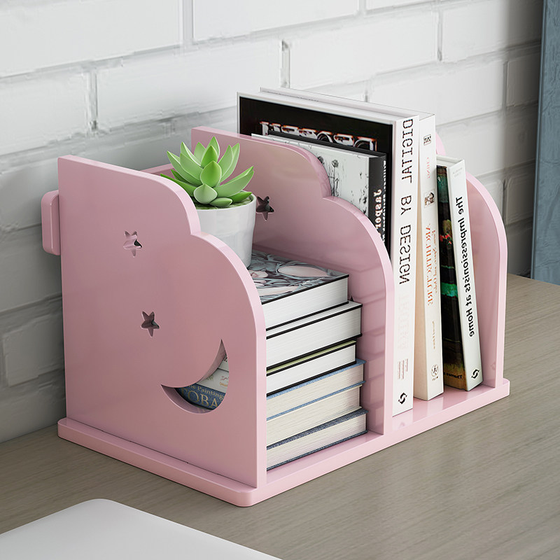 简易书架桌上小书架置物架创意学生迷你伸缩小型办公桌面收纳架子_虎窝淘