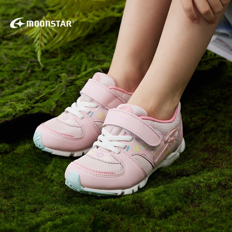 Moonstar月星3-6-8-10-14岁女童网面透气运动鞋儿童机能鞋休闲鞋_虎窝淘