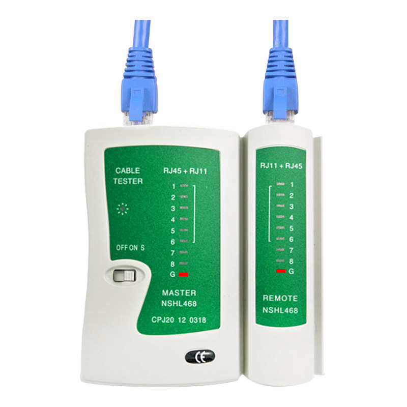 粤信多功能网络测试仪宽带线专业检测工具两用电话线网线信号通断测线仪器八芯四芯通用寻线仪送电池_虎窝淘