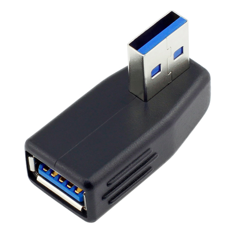 USB3.0高速转接头左右弯头电脑USB公对母90度AF-AM侧弯对接延长线_虎窝淘