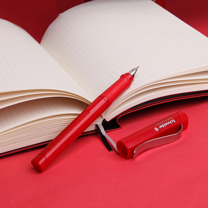 新年礼物德国进口schneider施耐德base经典法拉利红钢笔成人练字书写送礼笔记本礼盒免费刻字_虎窝淘