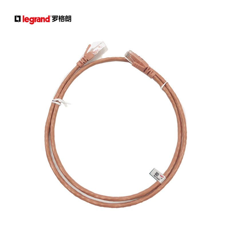 【防伪】TCL罗格朗成品网线5米632734超五类网络跳线RJ45电脑跳线高速家用无氧铜路由器网线8芯（浅粉色）_虎窝淘