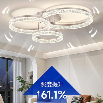 意式轻奢客厅吸顶灯高级感2025