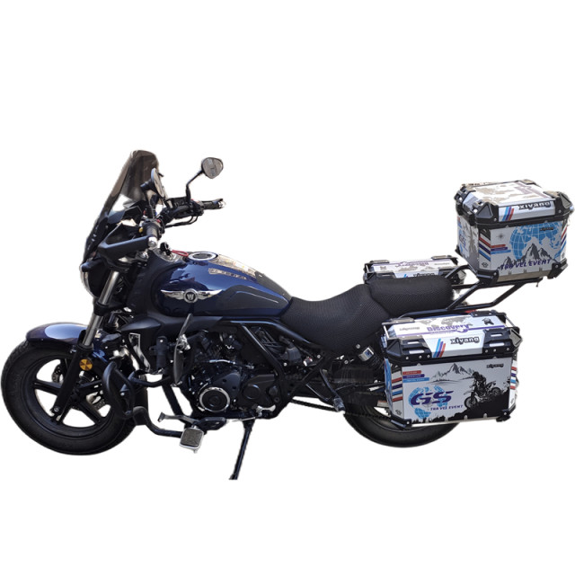 Suitable for Haojue TR300 aluminum alloy three-box side box tail box ...