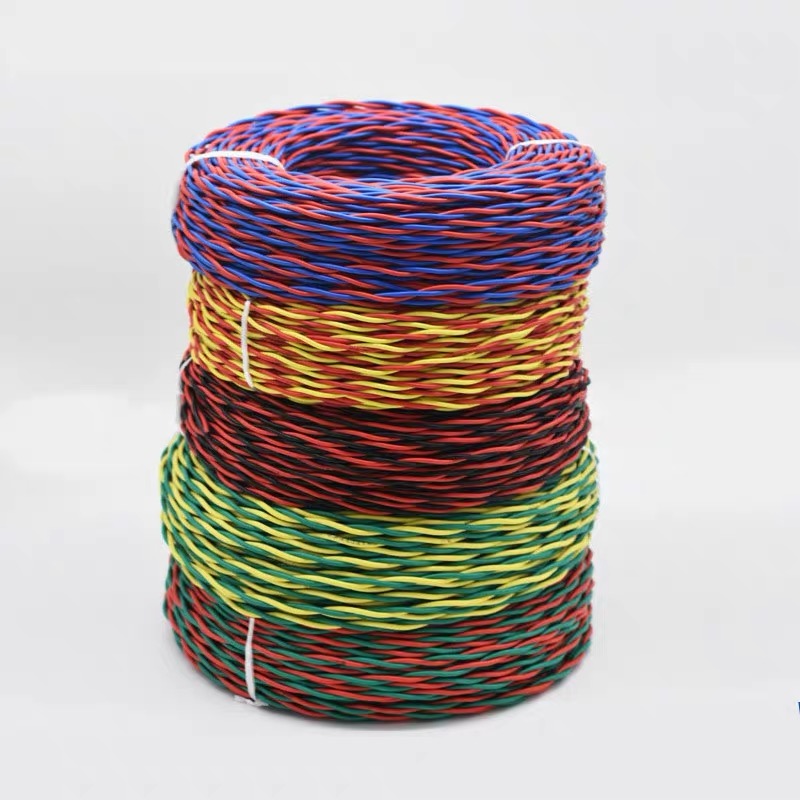 花线电线ZR/NH-RVS纯铜芯2芯0.75 1 1.5 2.5 4平方阻燃耐火双绞线_虎窝淘