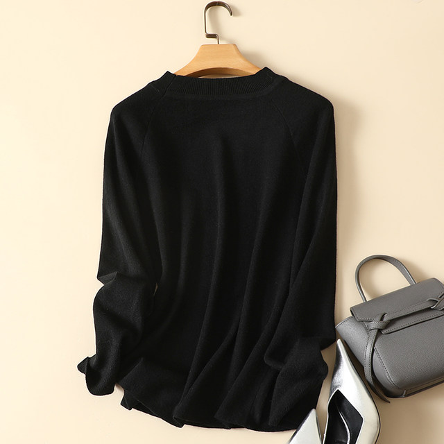Bottom sweater for women spring clothes 2024 new low round neck inner ...