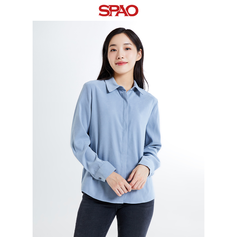 SPAO新品女士长袖衬衫衬衫