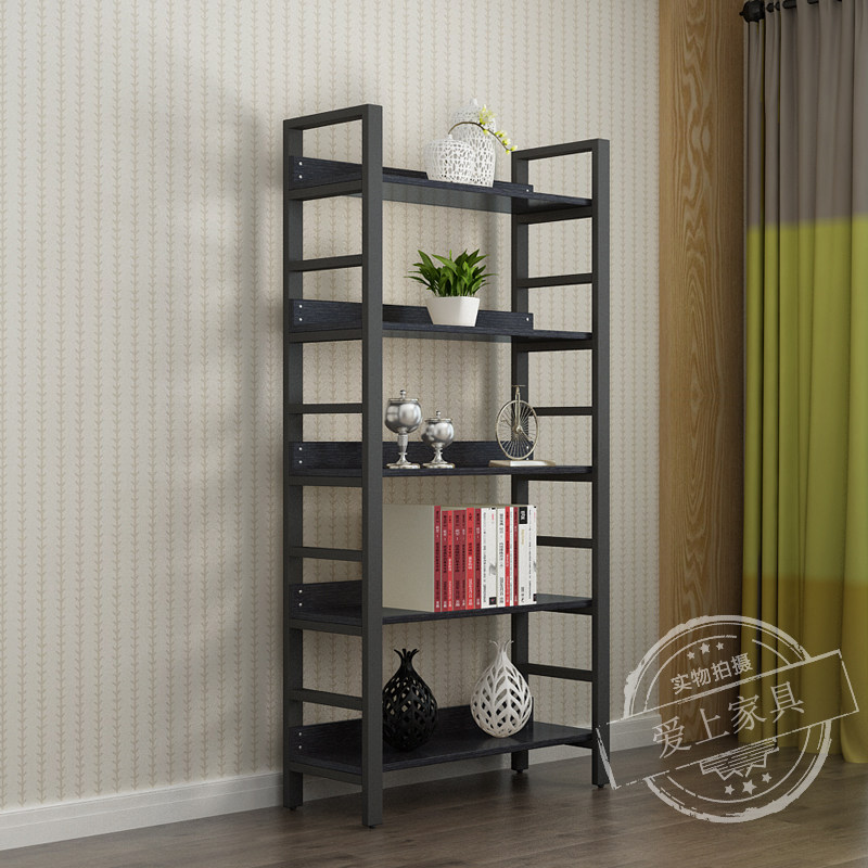 简约书架置物架子产品展示柜样品陈列简易储物货架家用隔断收纳架_虎窝淘