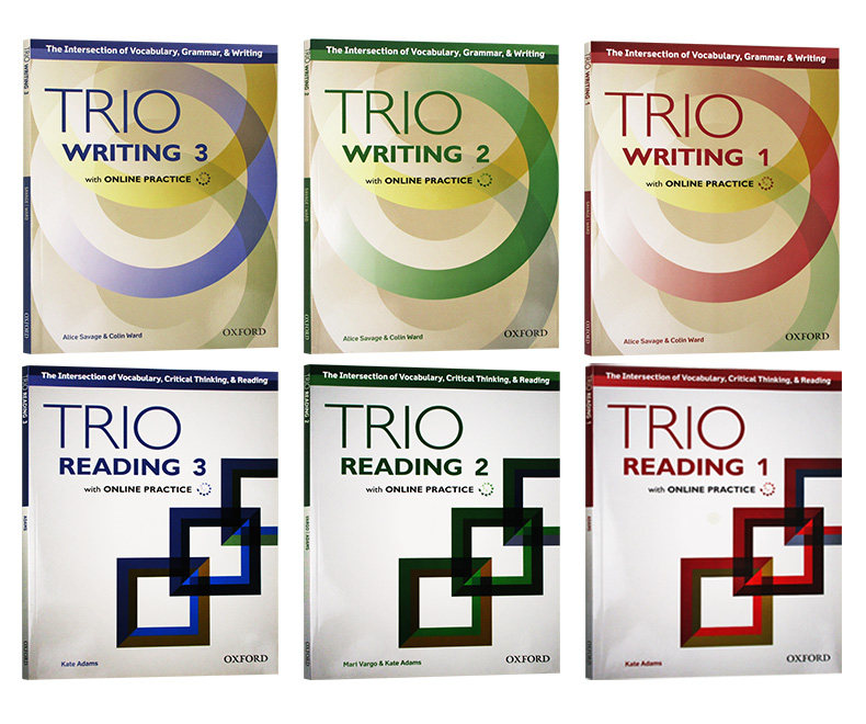 华研原版牛津Trio系列学术英语阅读和写作教材6册英文原版Oxford Trio Reading and Writing三重阅读和写作外文进口 ...