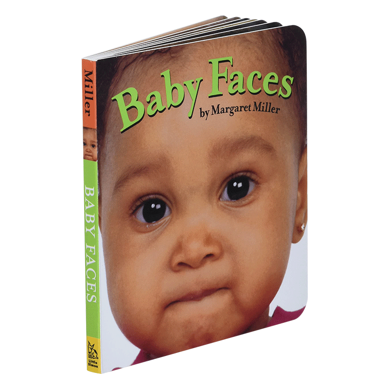 英文原版绘本 Baby Faces宝宝脸低幼启蒙认知纸板书英文版进口英语原版书籍搭我的图书馆我的第一本书我的第一件事小手套_虎窝淘