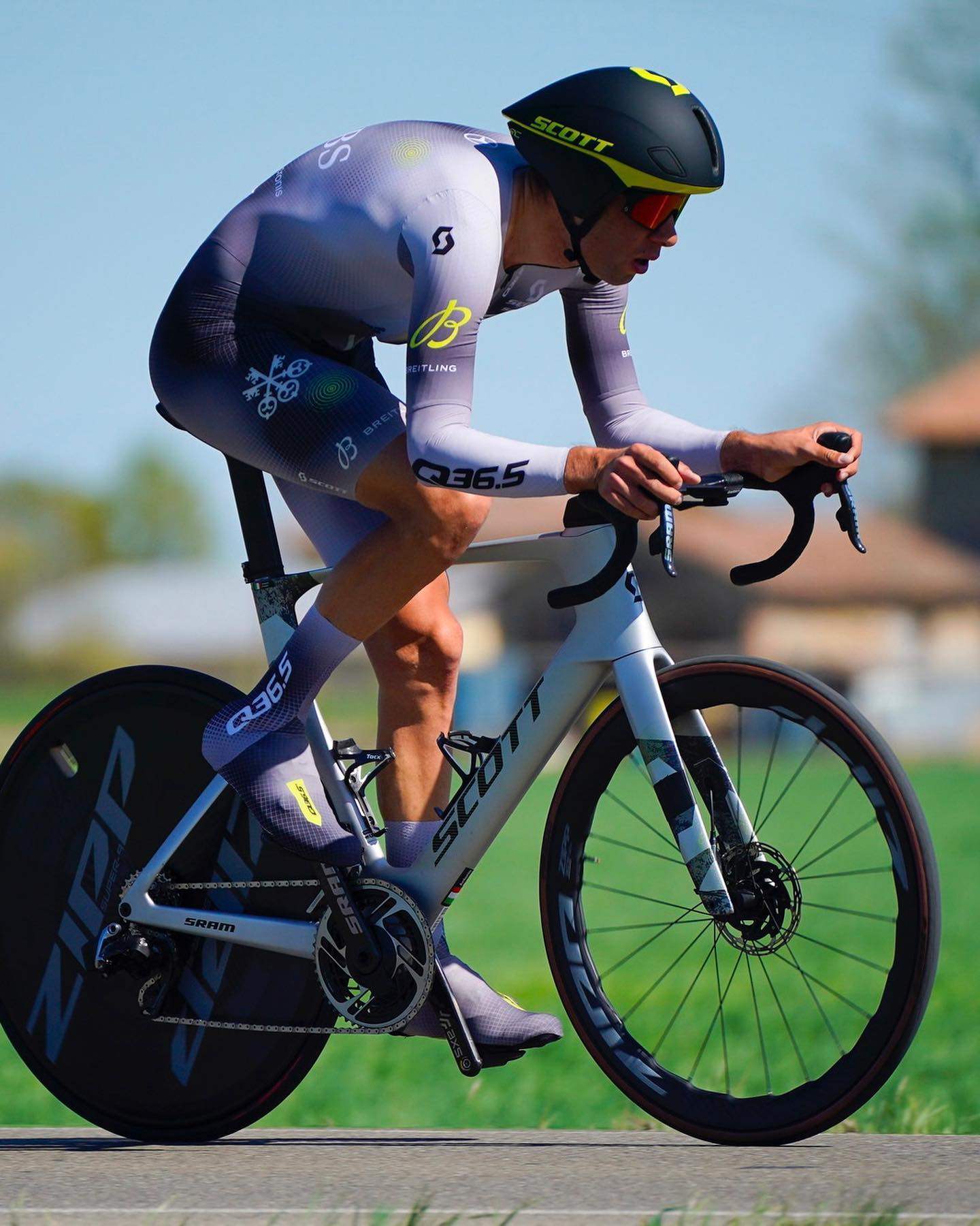 SCOTT气动TT/计时头盔铁人三项头盔破风骑行头盔_虎窝淘