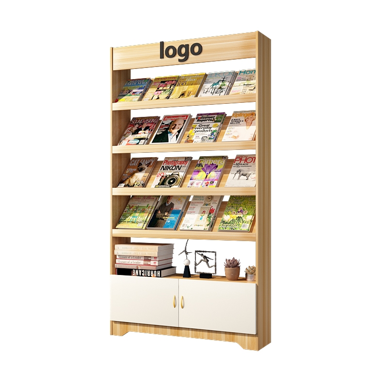 简易落地书架报刊架杂志架宣传资料展示架儿童绘本架陈列柜收纳架_虎窝淘